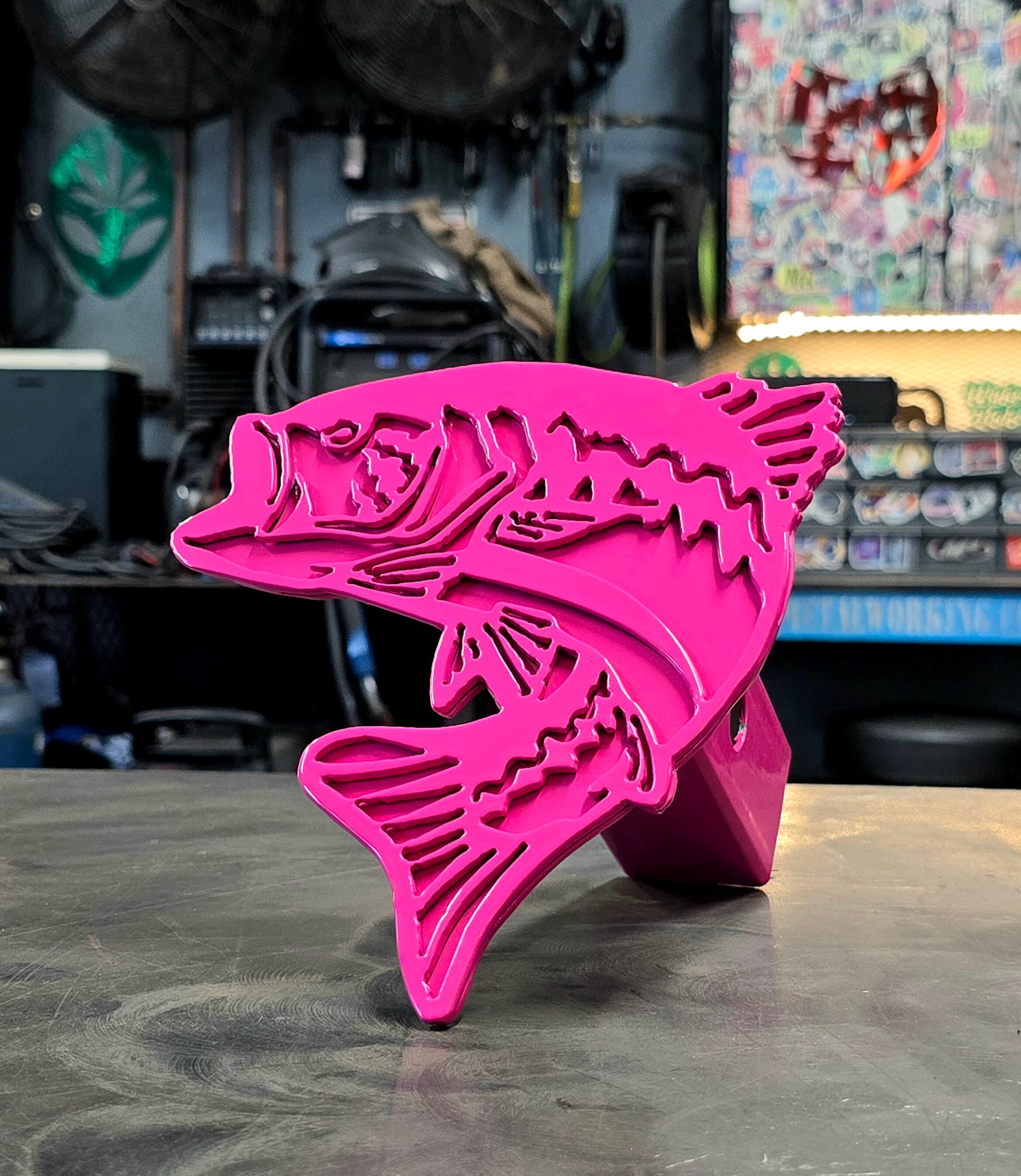 Largemouth Bass Hitch Cover | Powder-coated Metal, 2" Receiver - Etsy