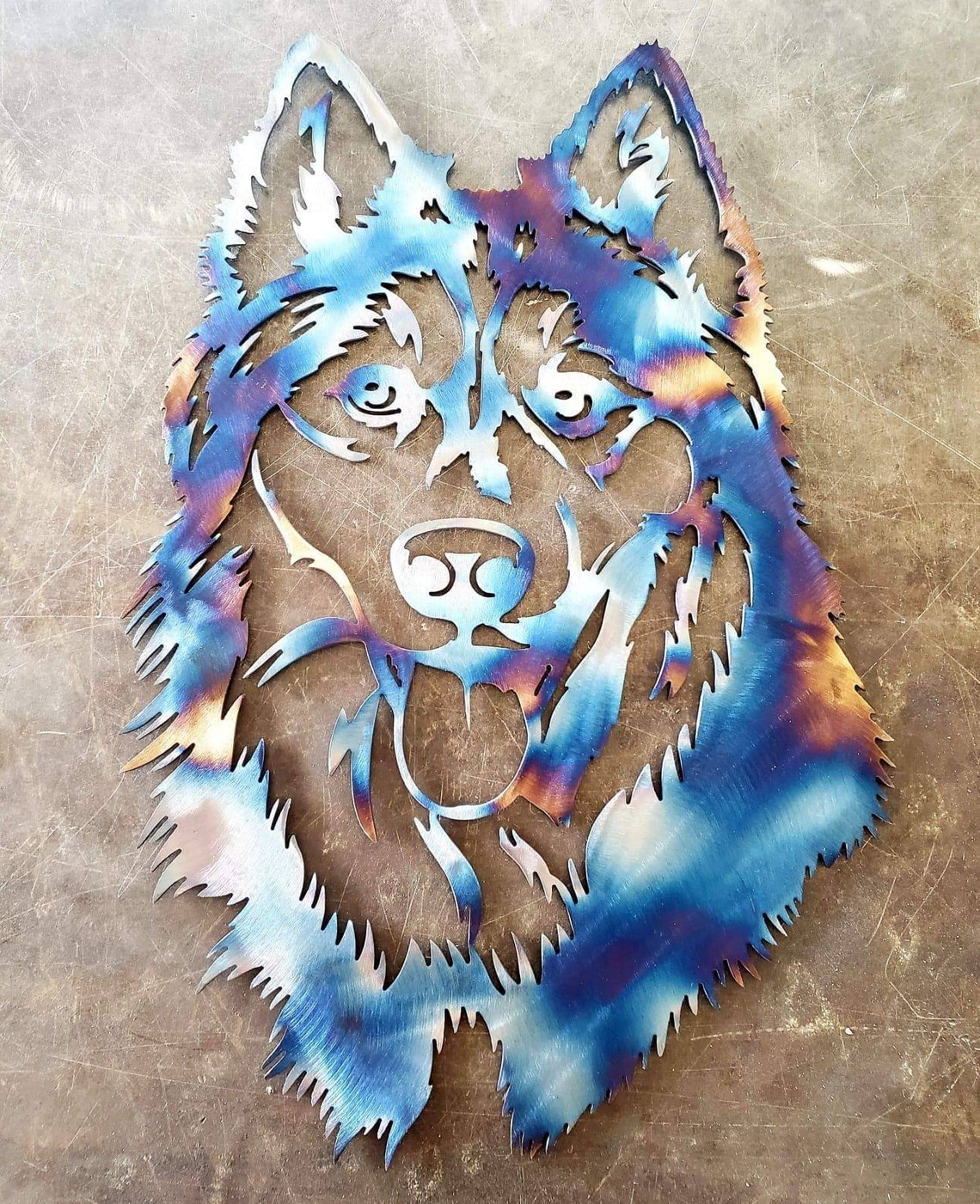 12 & 18 Custom Husky Metal Art Silhouette Dog - Etsy