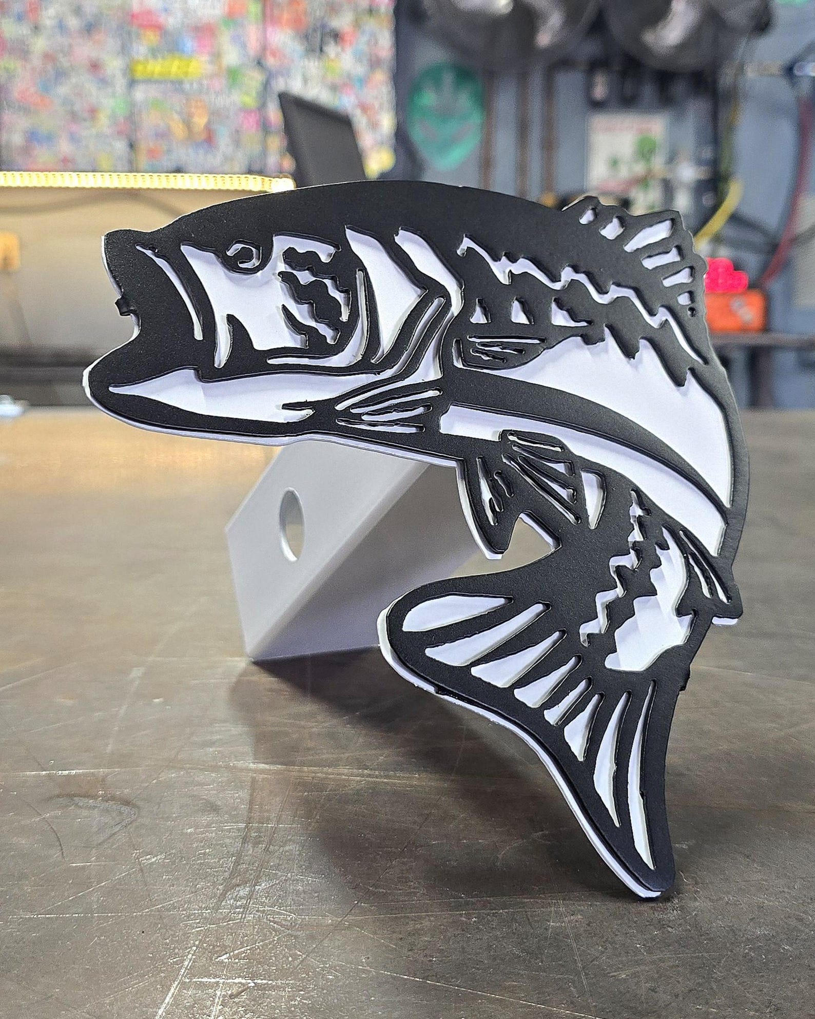 Largemouth Bass Hitch Cover | Powder-coated Metal, 2" Receiver - Etsy