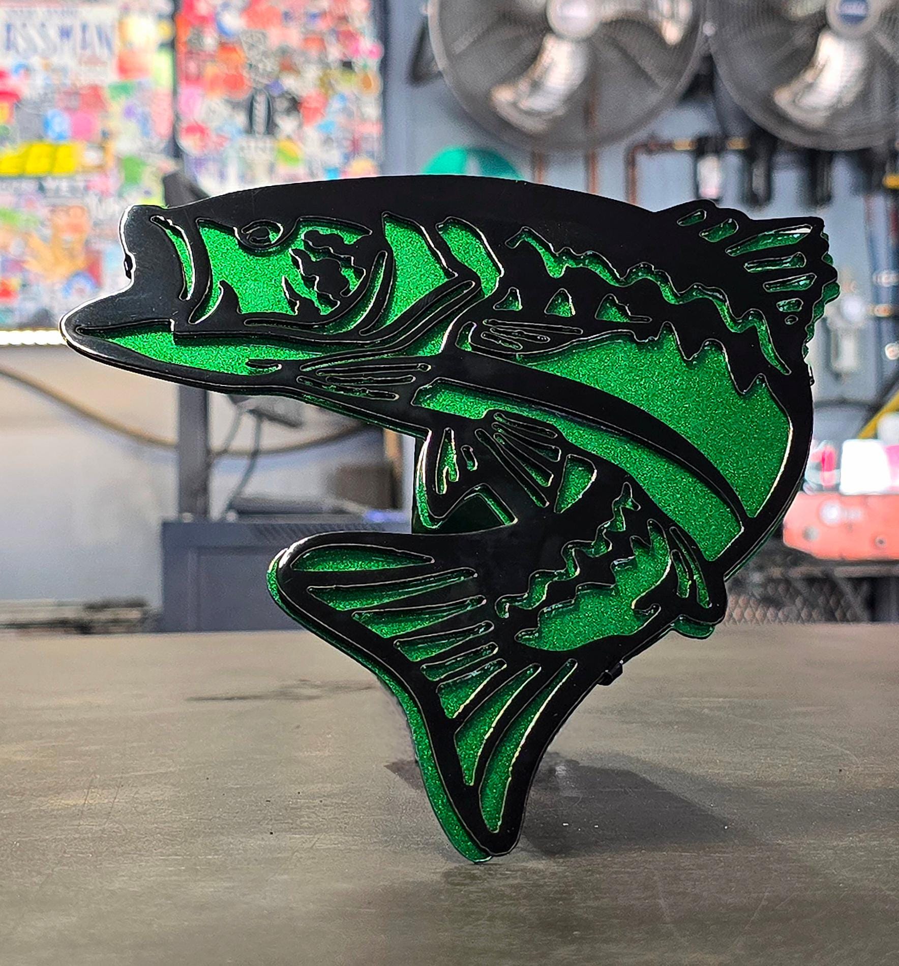 Largemouth Bass Hitch Cover | Powder-coated Metal, 2" Receiver - Etsy