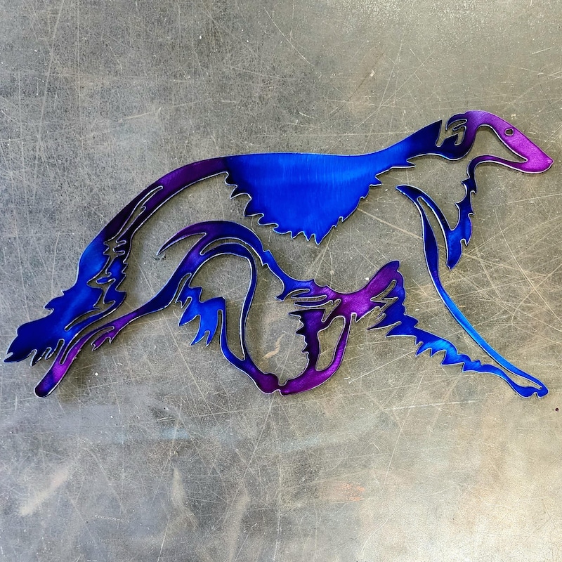 Borzoi Metal Wall Art - Etsy