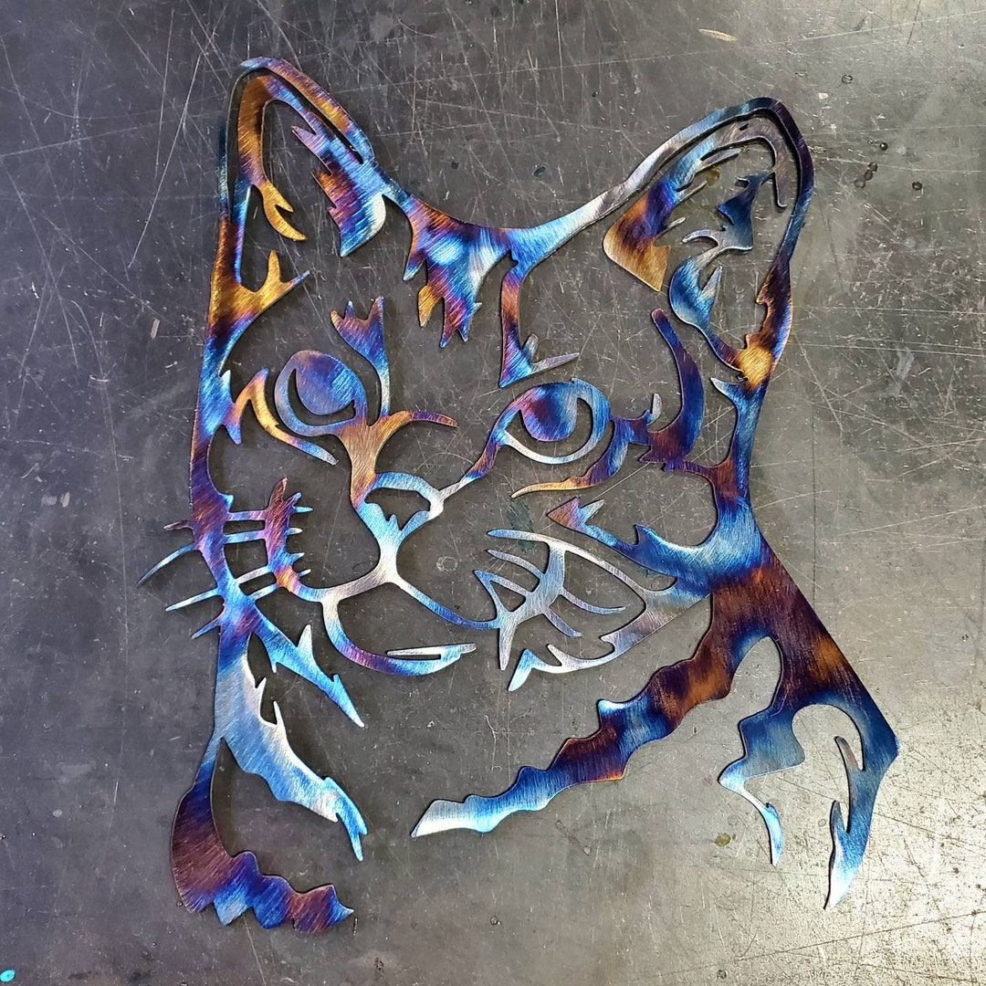 12 & 18 Cat Metal Art Wall Hanger Wall Decor - Etsy