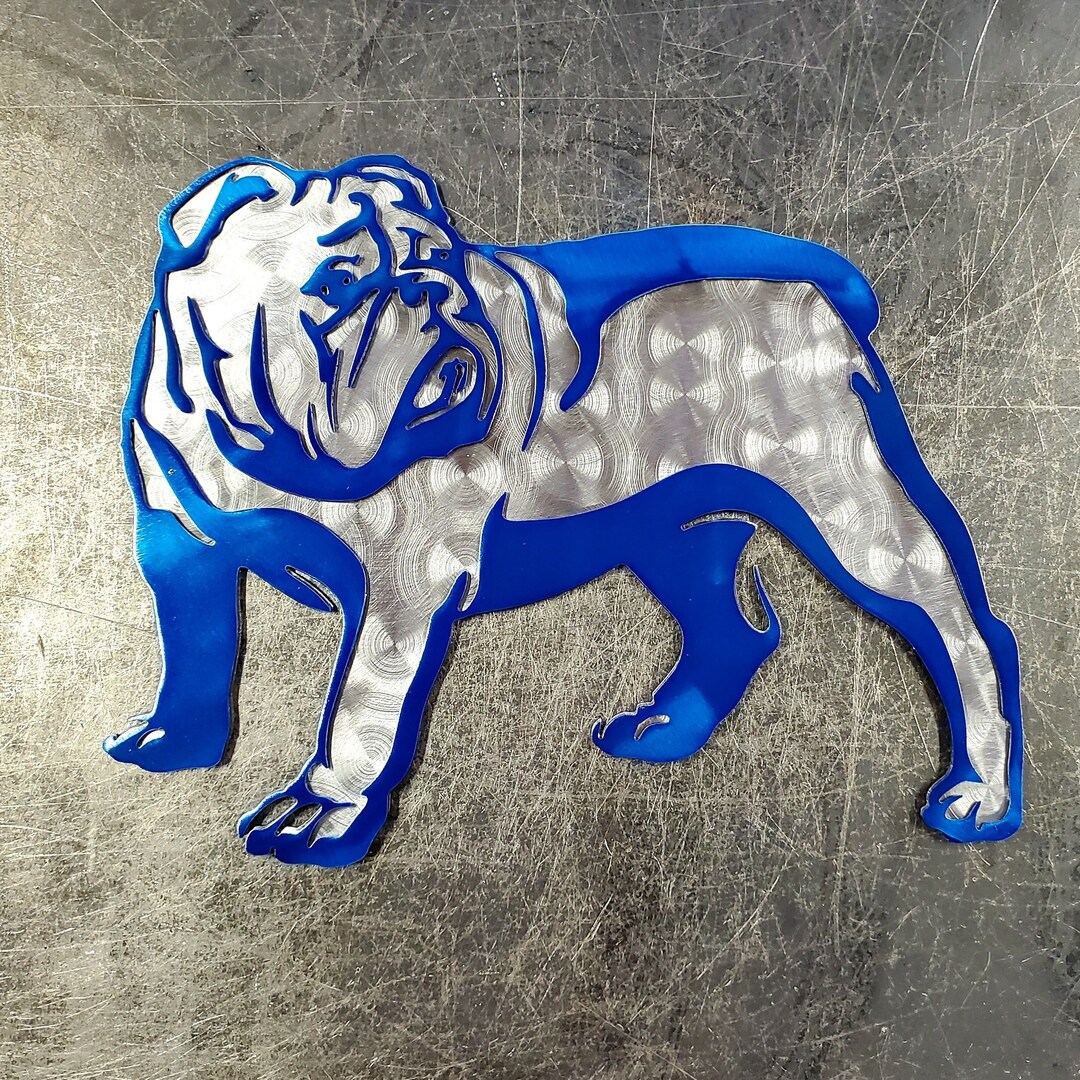 Bulldog #1 Metal Art (12") | Custom Dog Wall Decor or Gift | Pet Lover ...