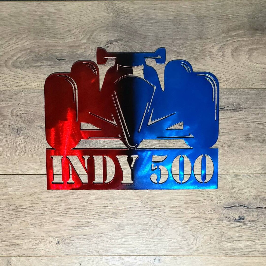 Indy 500 Metal Art (12") | Metal Wall Art | Home Decor for Man Cave ...