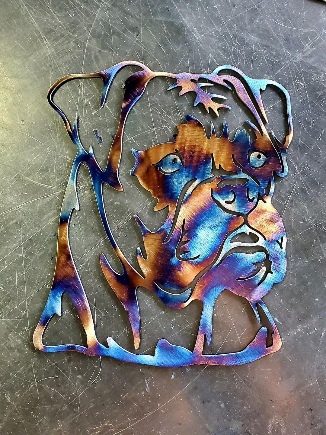 8 Boxer Metal Art Wall Hanger Wall Art Home Decor Living Room Entryway ...