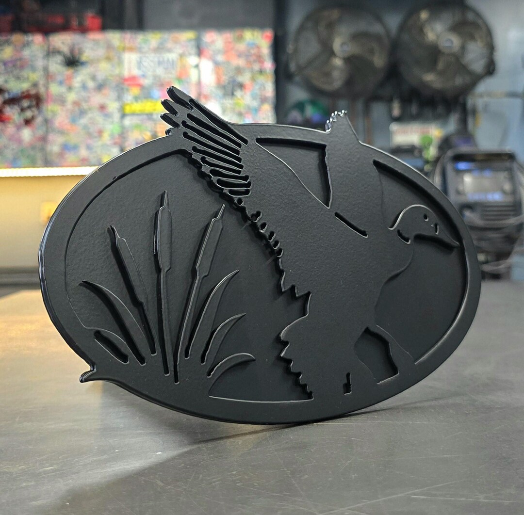 Mallard Duck Hitch Cover | Custom Metal Trailer Hitch Insert for 2 ...