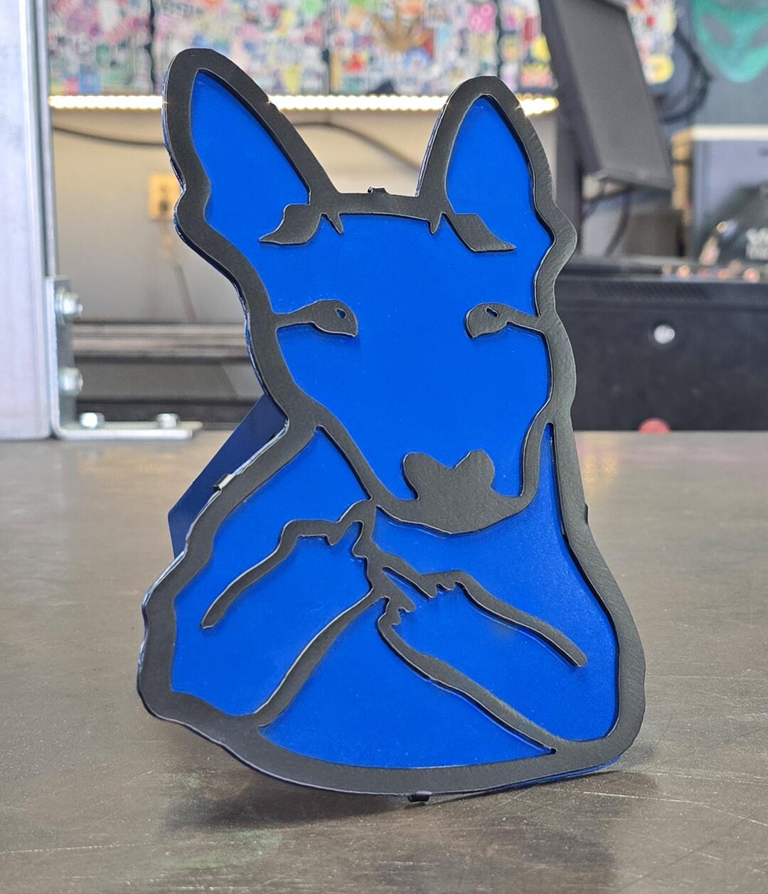 Bull Terrier Hitch Cover | Powder-coated 2" Receiver, Truck Accessory ...