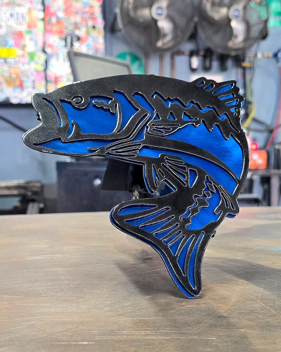 Largemouth Bass Hitch Cover | Powder-coated Metal, 2" Receiver - Etsy