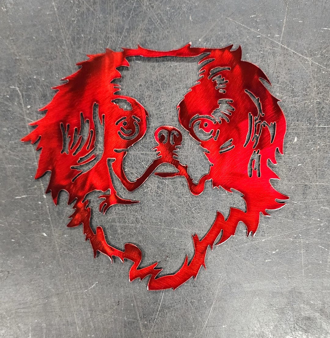 Japanese Chin Metal Art (12") | Custom Dog Wall Decor or Gift | Dog ...