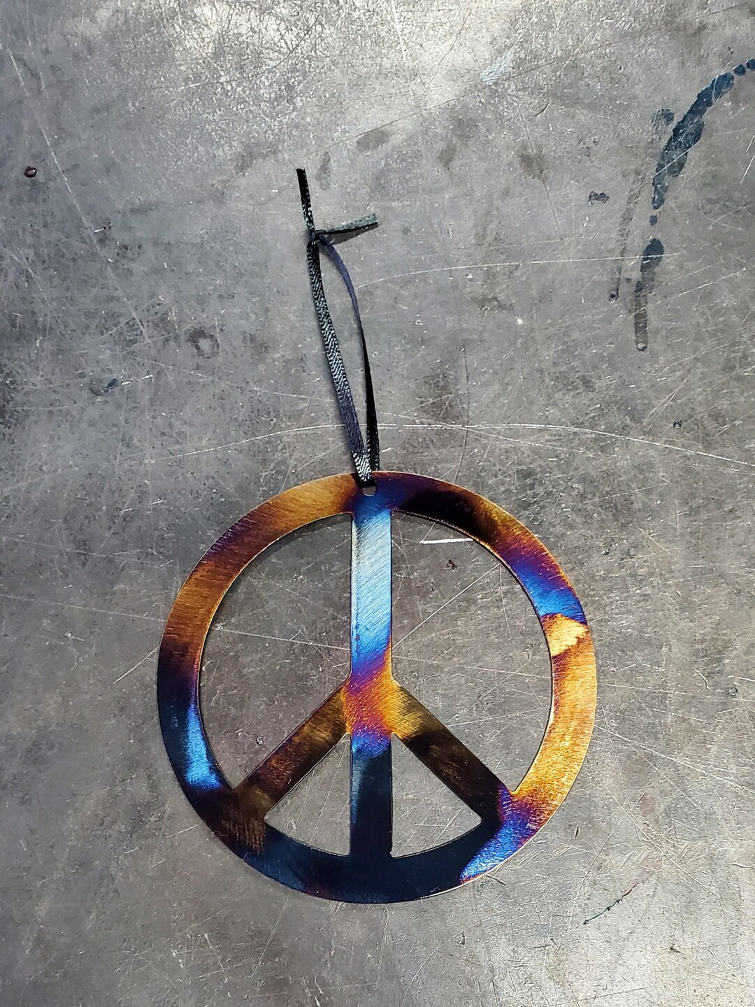 Peace Sign Metal Ornament | Custom Metal Ornament | Christmas Tree ...