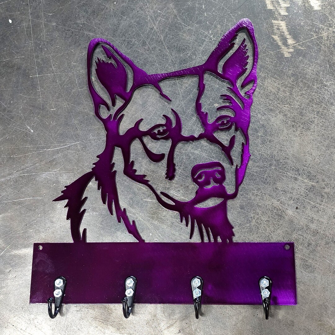 Australian Cattle Dog / Heeler Metal Art Key & Leash Hanger 12 ON SALE ...