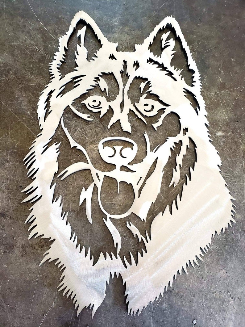 12 & 18 Custom Husky Metal Art Silhouette Dog - Etsy