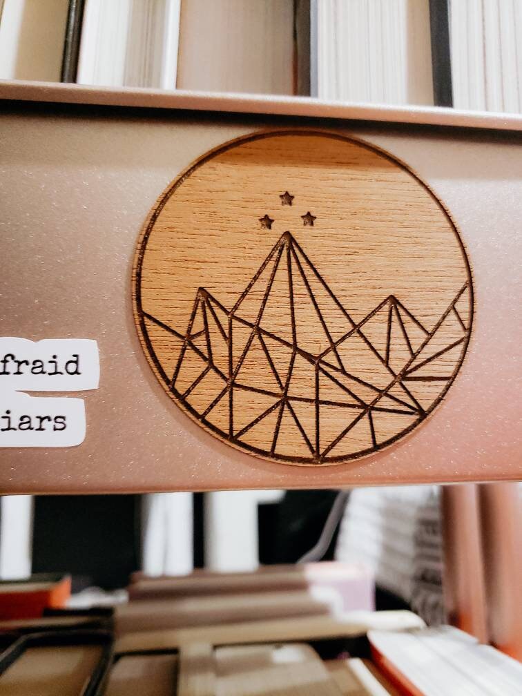 ACOTAR Wood Sticker Wood Veneer Sticker Thin Wood Engraved - Etsy