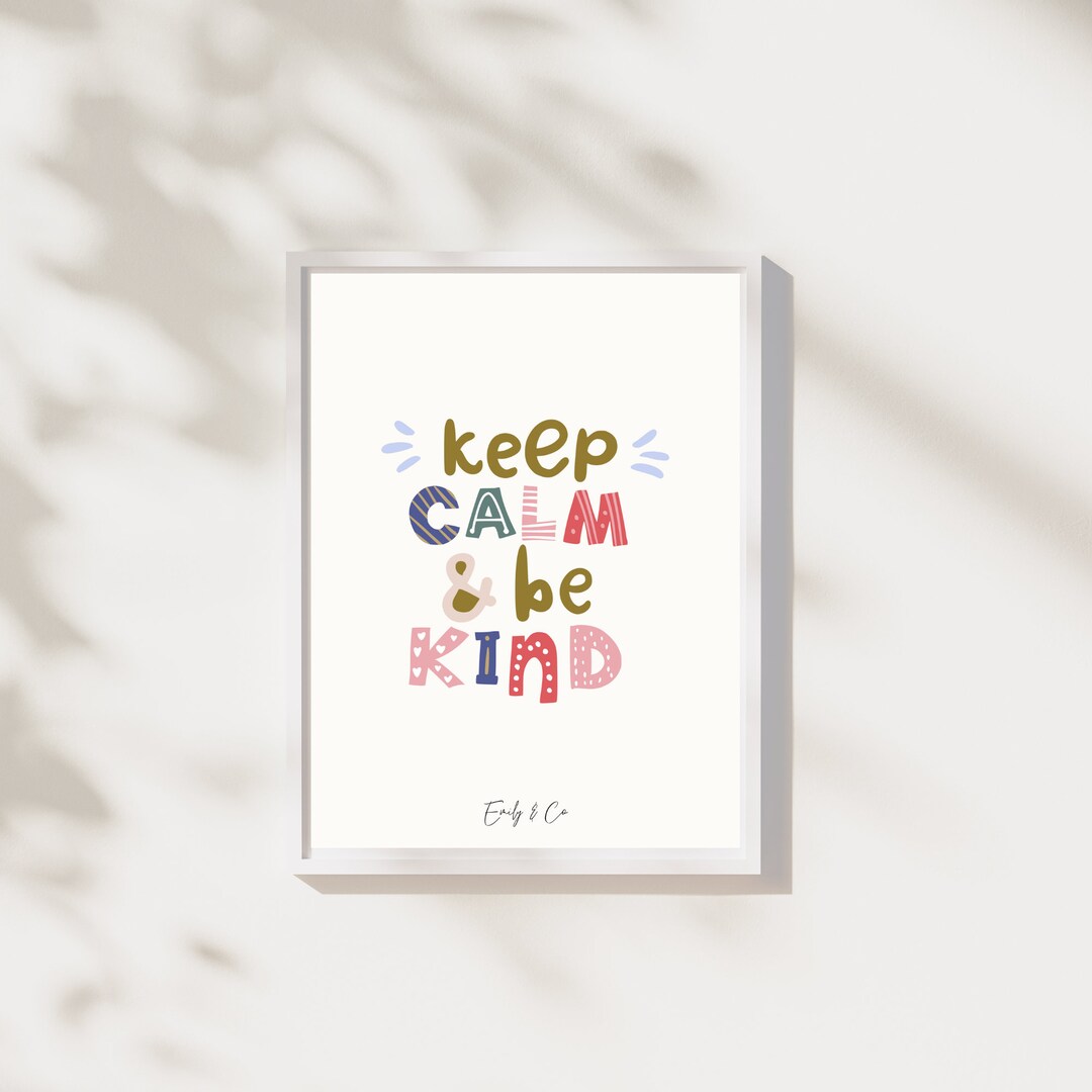 Kids A4 Affirmation Digital Poster, Teens Mental Health Poster, Keep ...