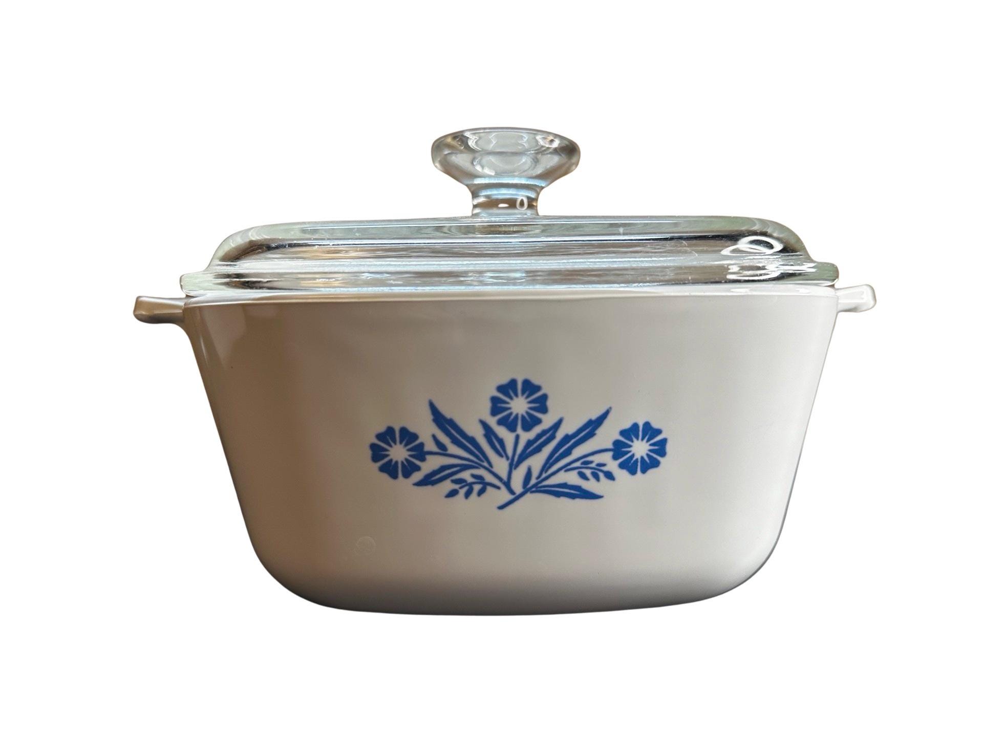 1959 Blue Cornflower Corning Ware Casserole Dish 1 3/4 Qt W/ A-7-C Lid ...