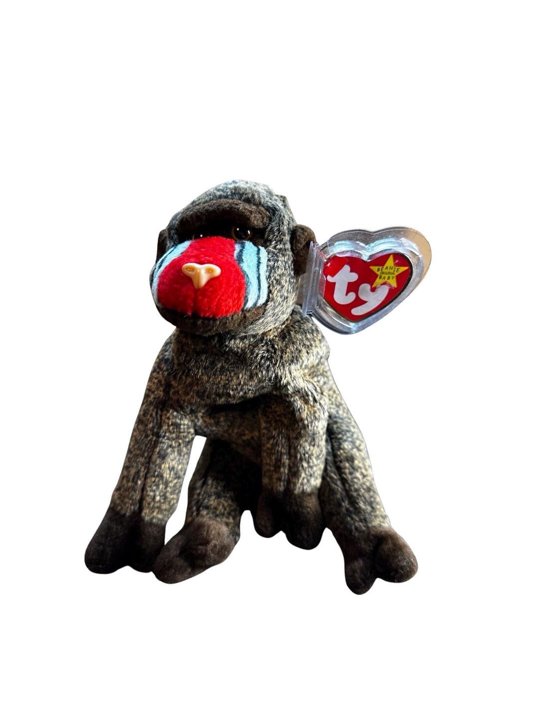 Vintage Ty Beanie Baby “cheeks” the Baboon With Different Colored ...