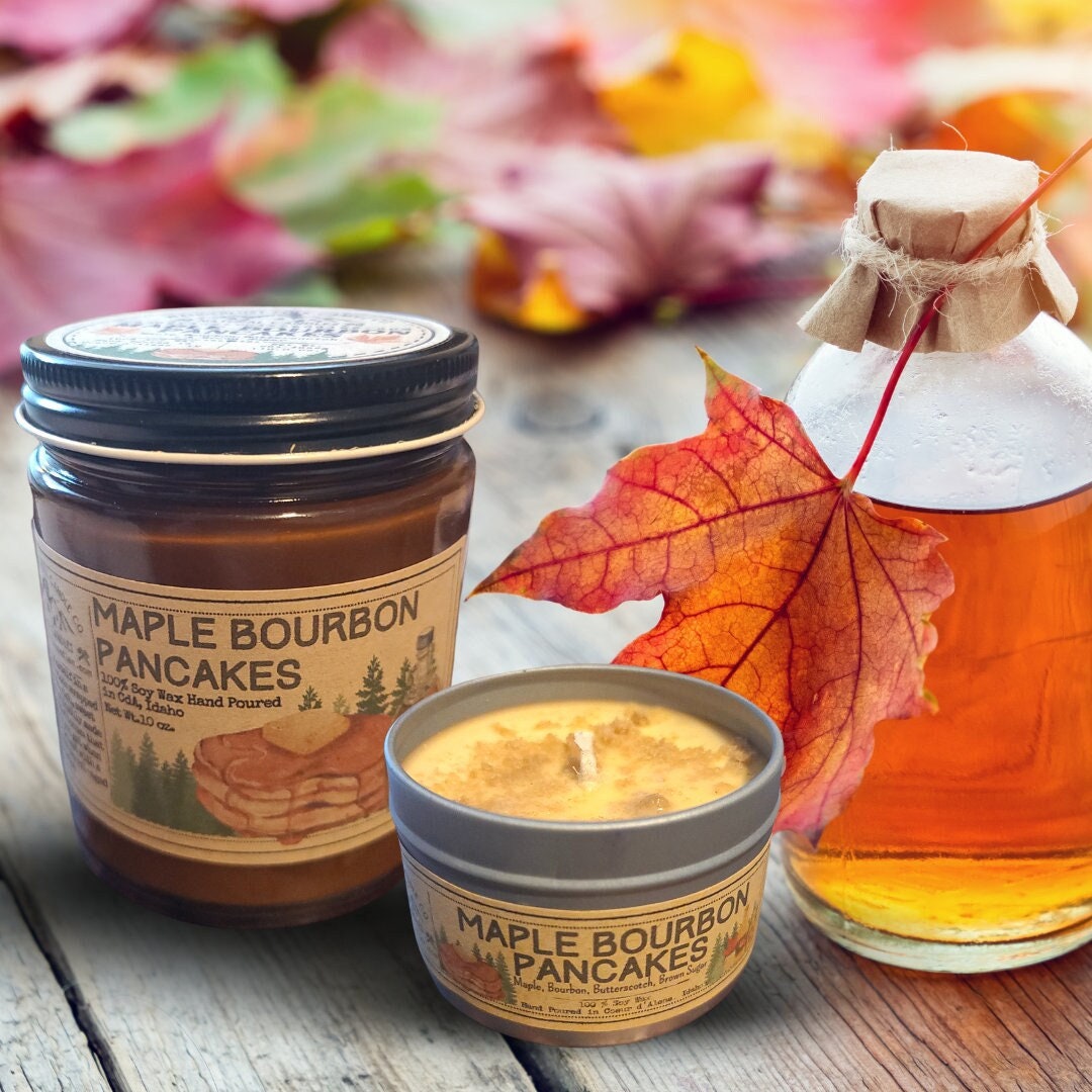 Maple Bourbon Pancakes | Natural Soy Wax Candle | USA Made | Outdoosy ...