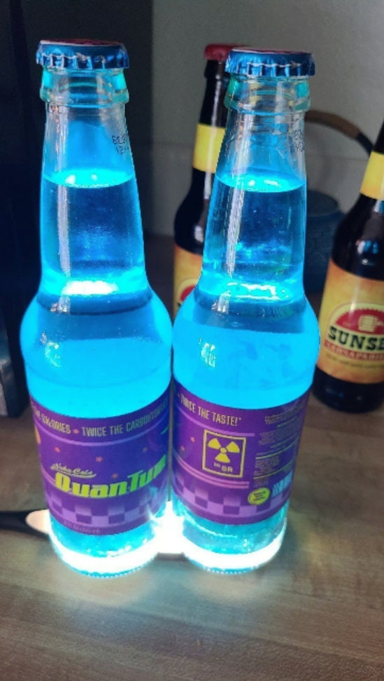 Fanmade Nuka Cola Quantum Cosplay Prop Drinkable Blue Cream Soda F4 ...
