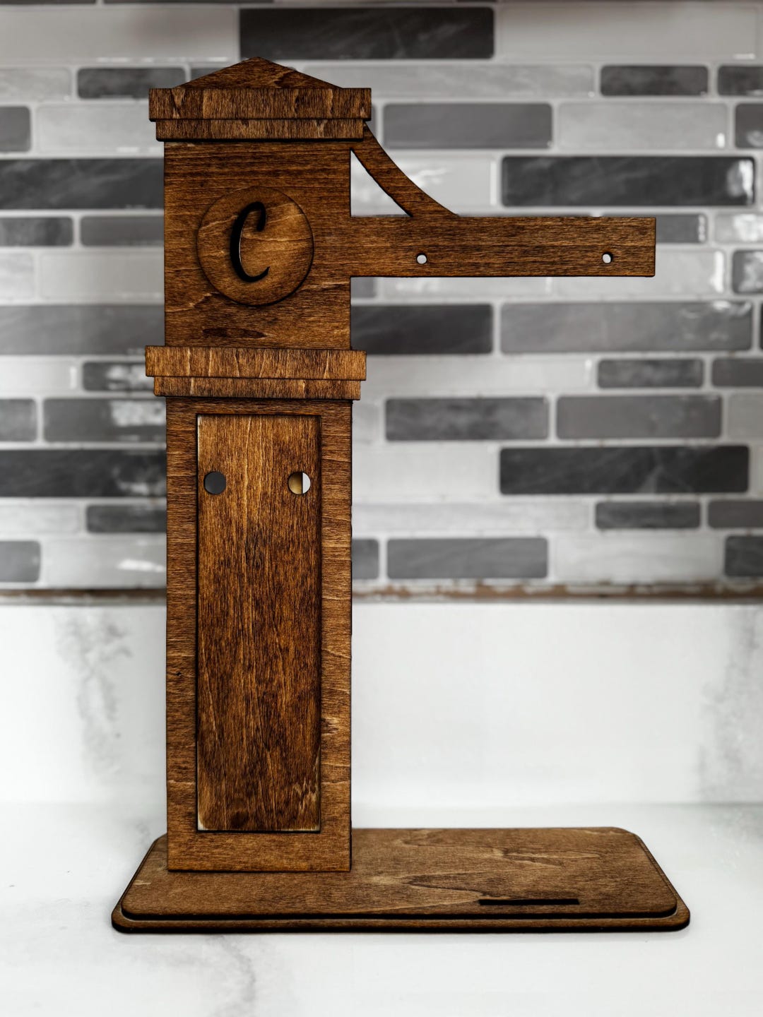 Custom Wooden Interchangeable Post - Seasonal Sign Holder (POST ONLY ...