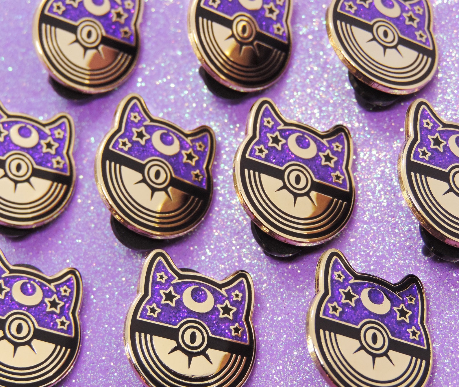 Luna Ball Hard Enamel Pin - Etsy