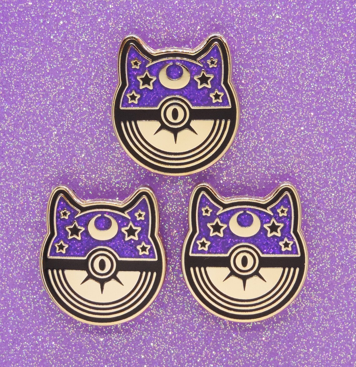 Luna Ball Hard Enamel Pin - Etsy