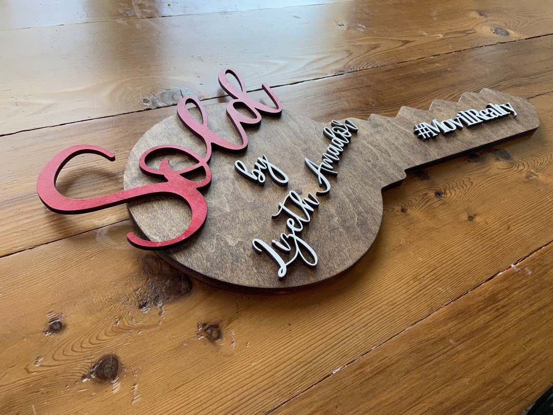 Realtor Sold Key Sign, Key Shape Sold Sign, Realtor Key Photo Prop, New ...