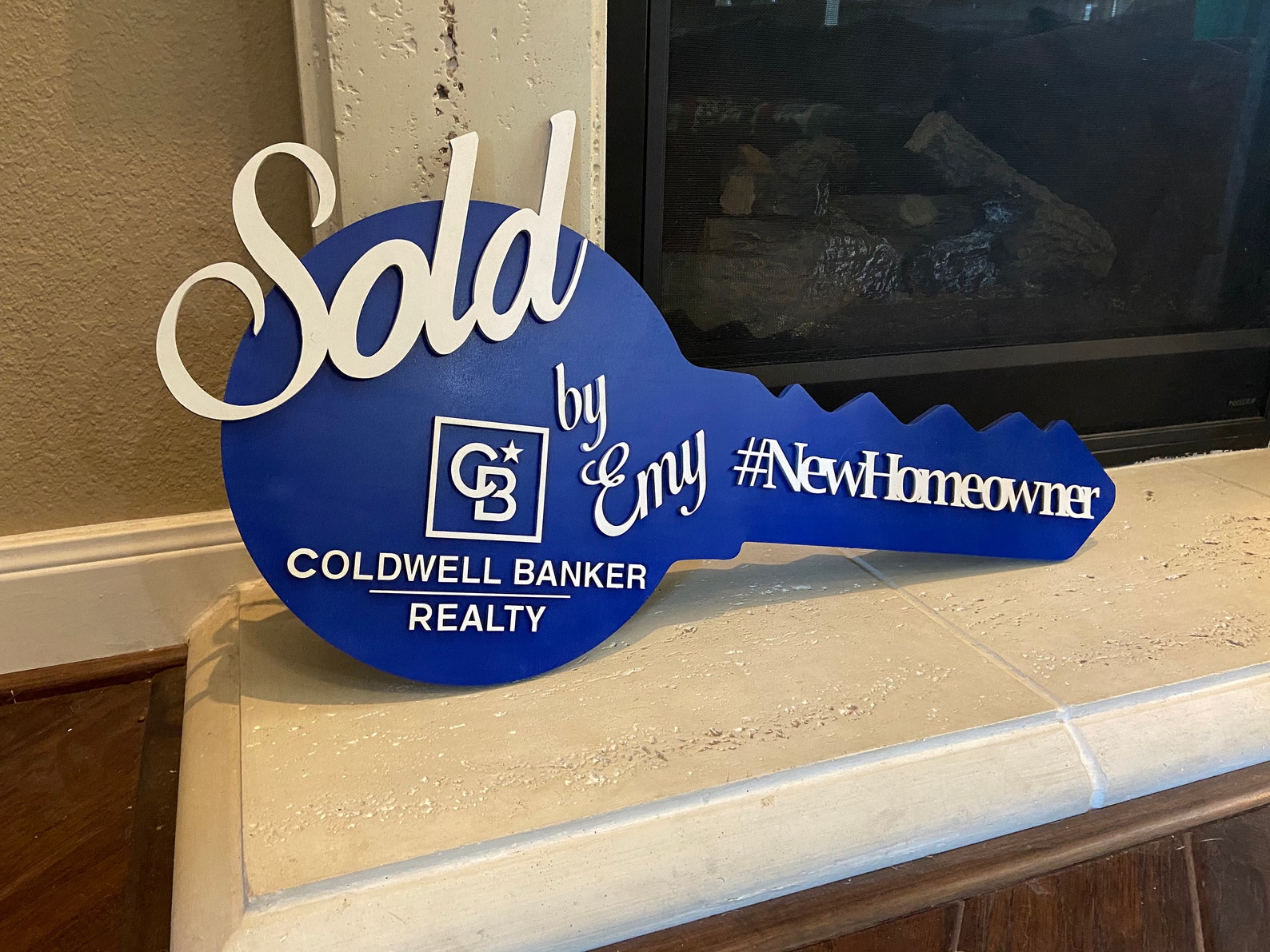 Realtor Sold Key Sign Key Shape Sold Sign Realtor Key Photo | Etsy