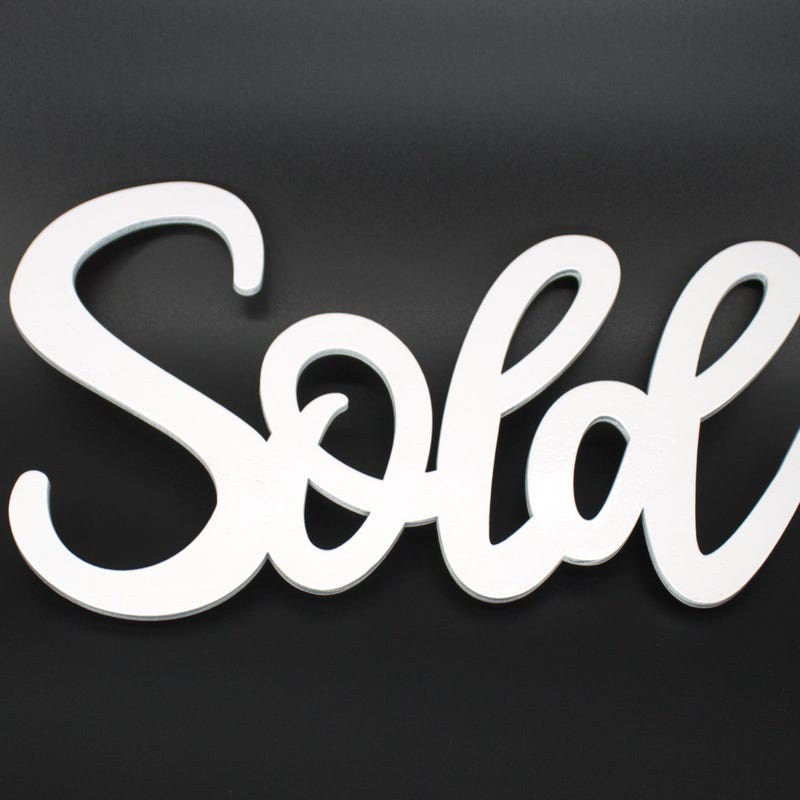 Real Estate Just Sold Sign - Etsy