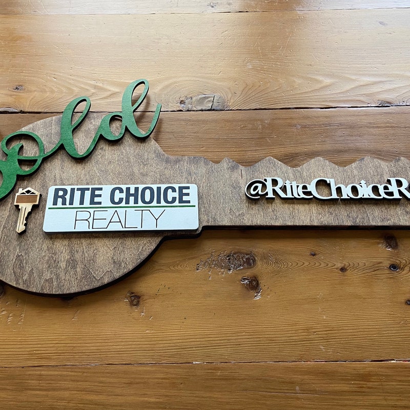 Realtor Key Sign - Etsy