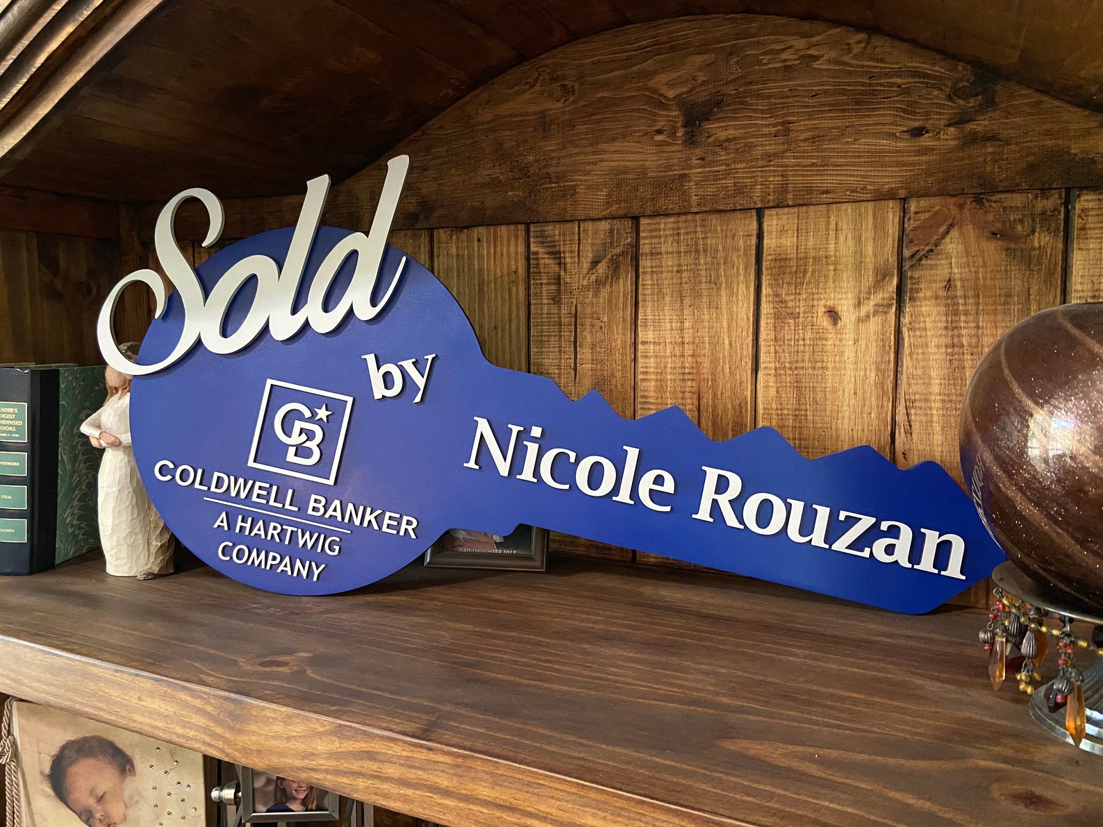 Realtor Sold Key Sign Key Shape Sold Sign Realtor Key Photo | Etsy