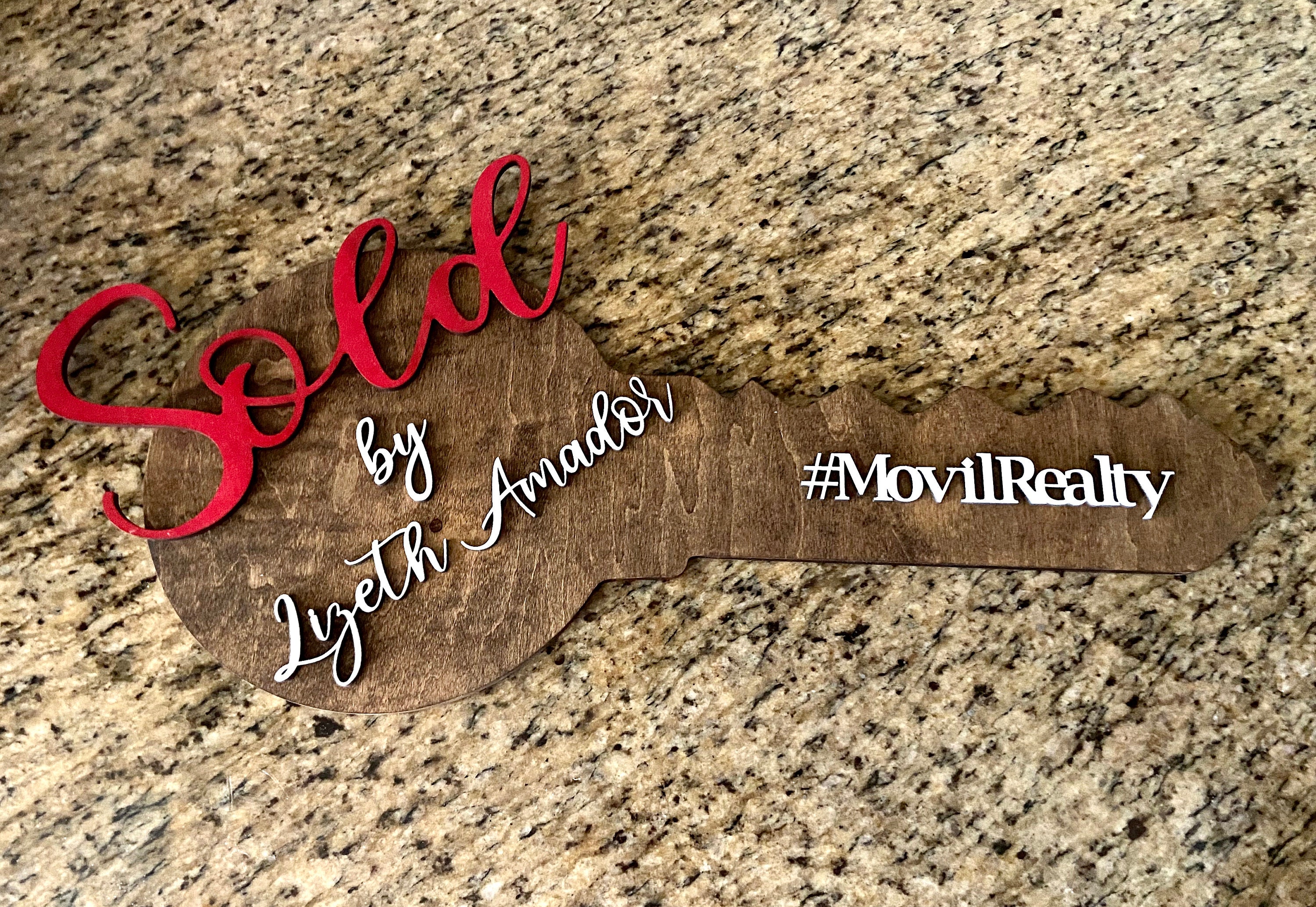 Realtor Sold Key Sign Key Shape Sold Sign Realtor Key Photo - Etsy