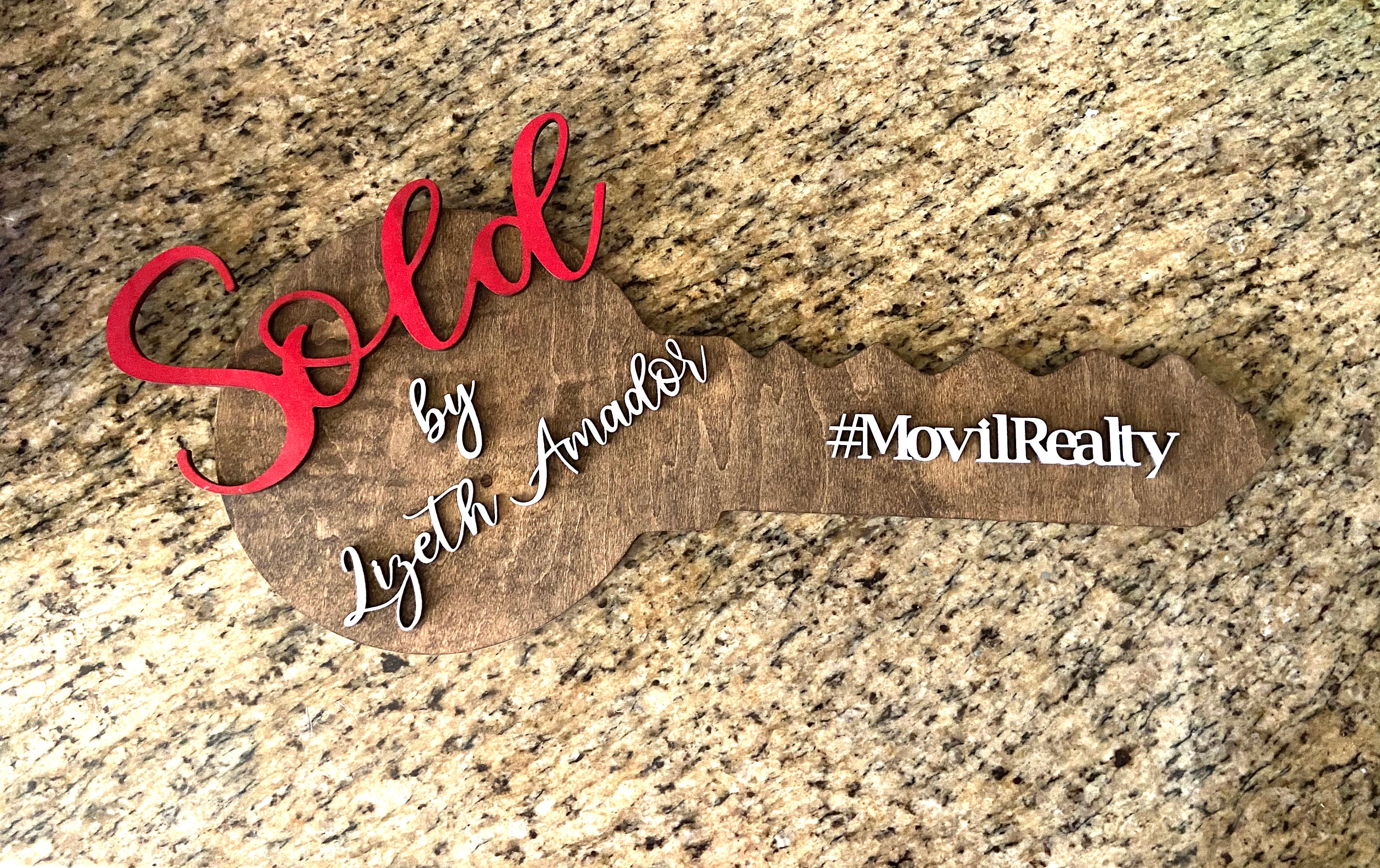 Realtor Sold Key Sign Key Shape Sold Sign Realtor Key Photo - Etsy