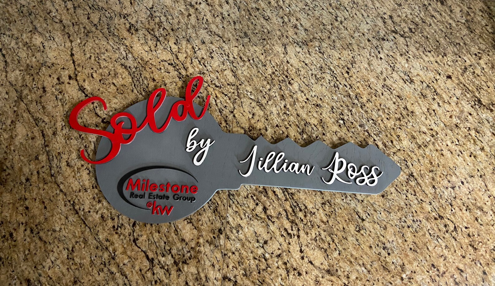 Realtor Sold Key Sign Key Shape Sold Sign Realtor Key Photo - Etsy