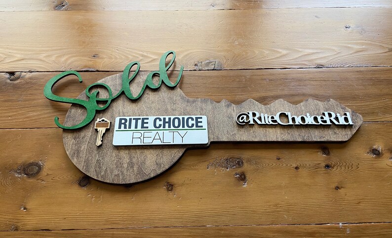 Custom Realtor Sold Key Sign Closing Photo Prop - Etsy