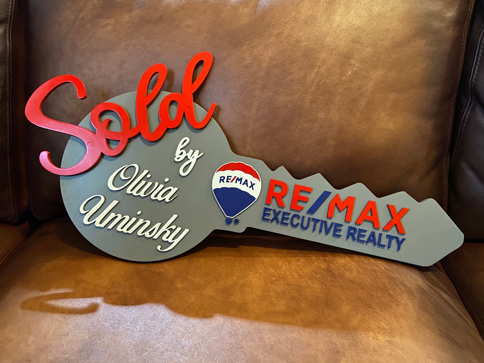 Realtor Sold Key Sign Key Shape Sold Sign Realtor Key Photo - Etsy