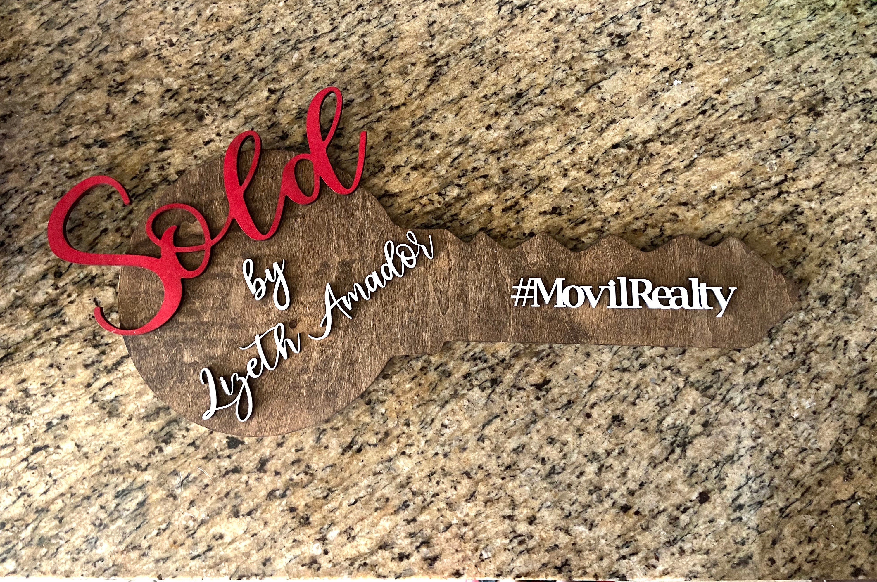 Realtor Sold Key Sign Key Shape Sold Sign Realtor Key Photo - Etsy