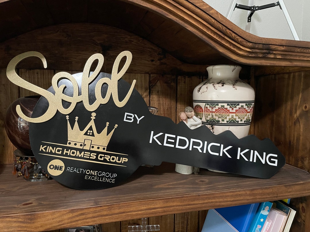 Realtor Sold Key Sign, Key Shape Sold Sign, Realtor Key Photo Prop, New ...