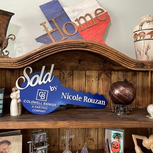 Realtor Sold Key Sign, Key Shape Sold Sign, Realtor Key Photo Prop, New ...