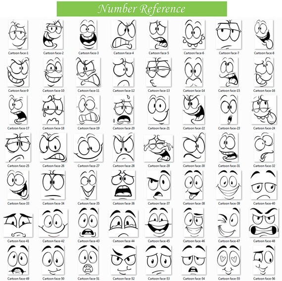 Caras De Dibujos Animados Divertidas 35 161.500+ Ilustraciones De