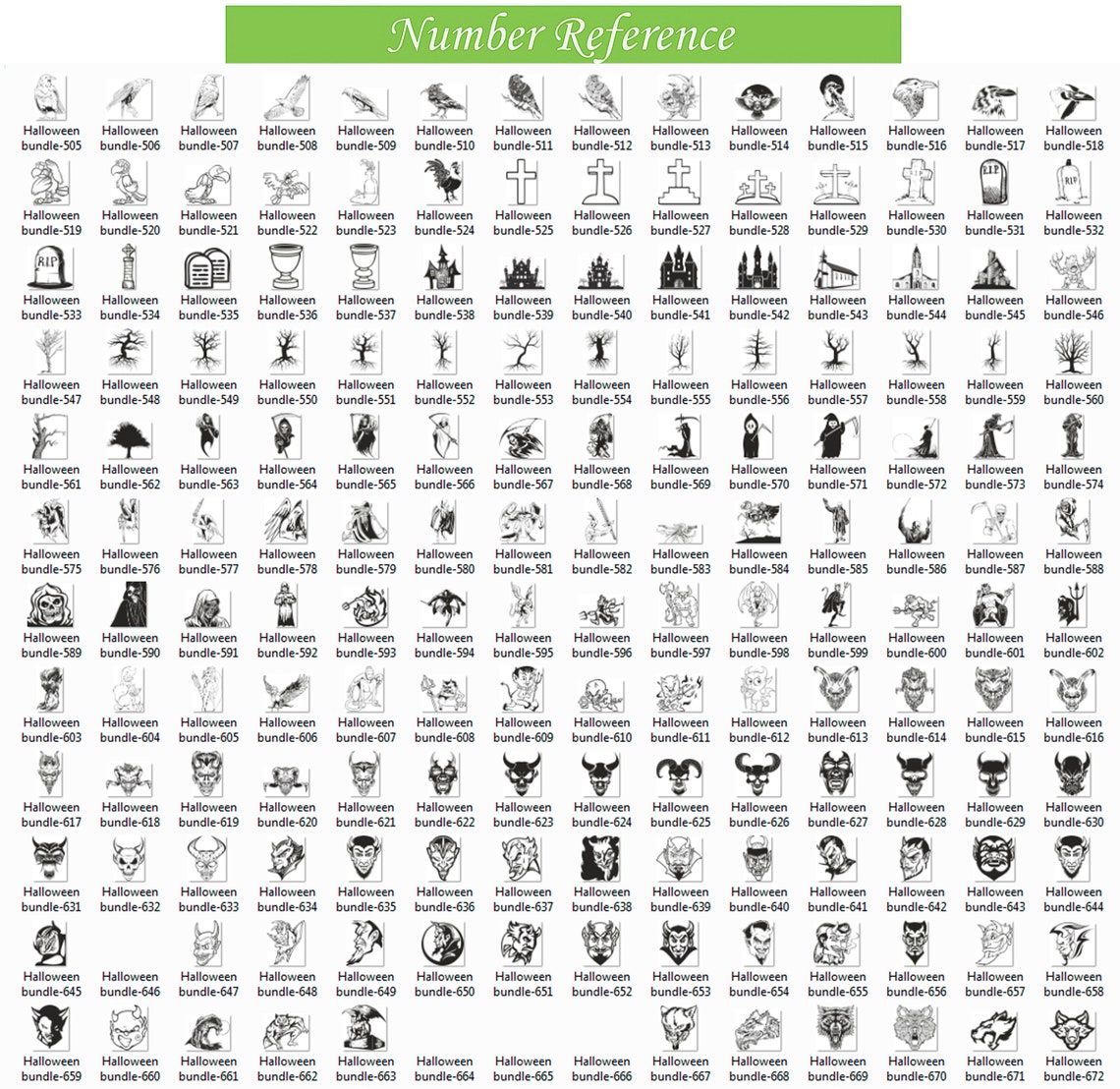 Halloween Procreate Stamp Brushes, Ghosts Pumpkins Bats Ghost Houses ...