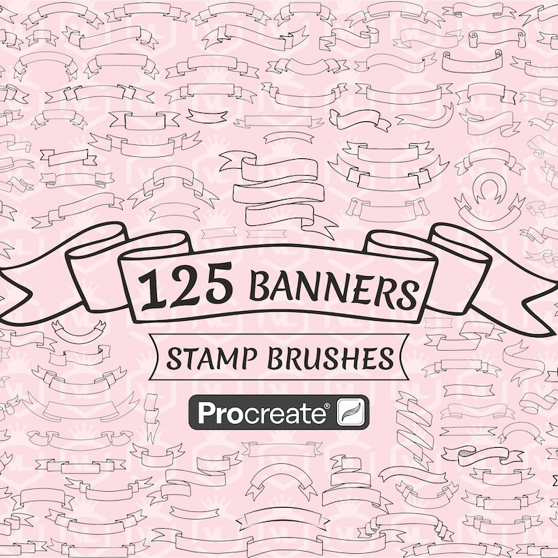 Ribbon Banner Hand Drawn - Etsy