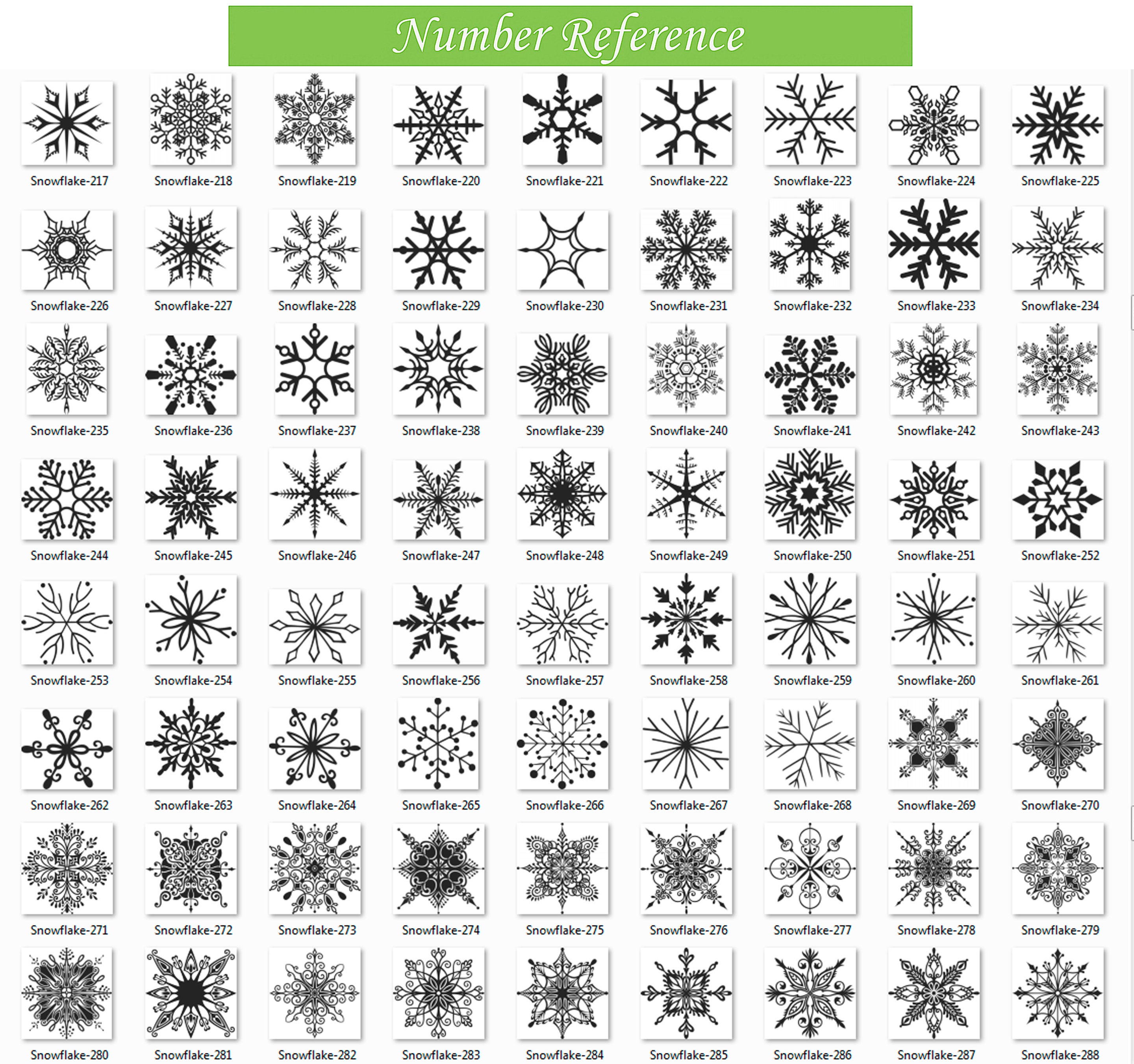 Snowflake Brushes for Photoshop Usable in Procreate 5 and - Etsy