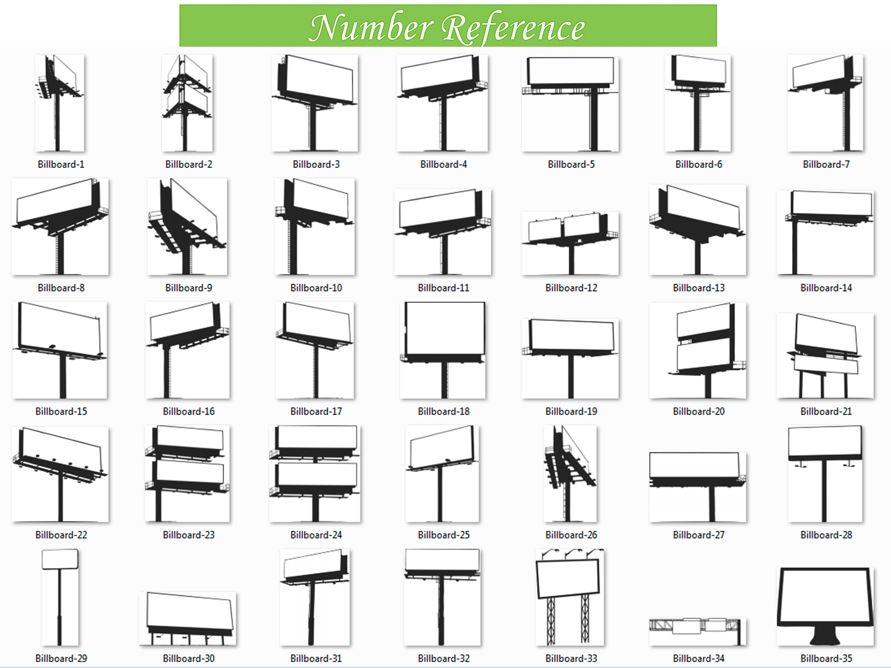 Outline Billboard Clip Art Highway Advertising Sign Design - Etsy India