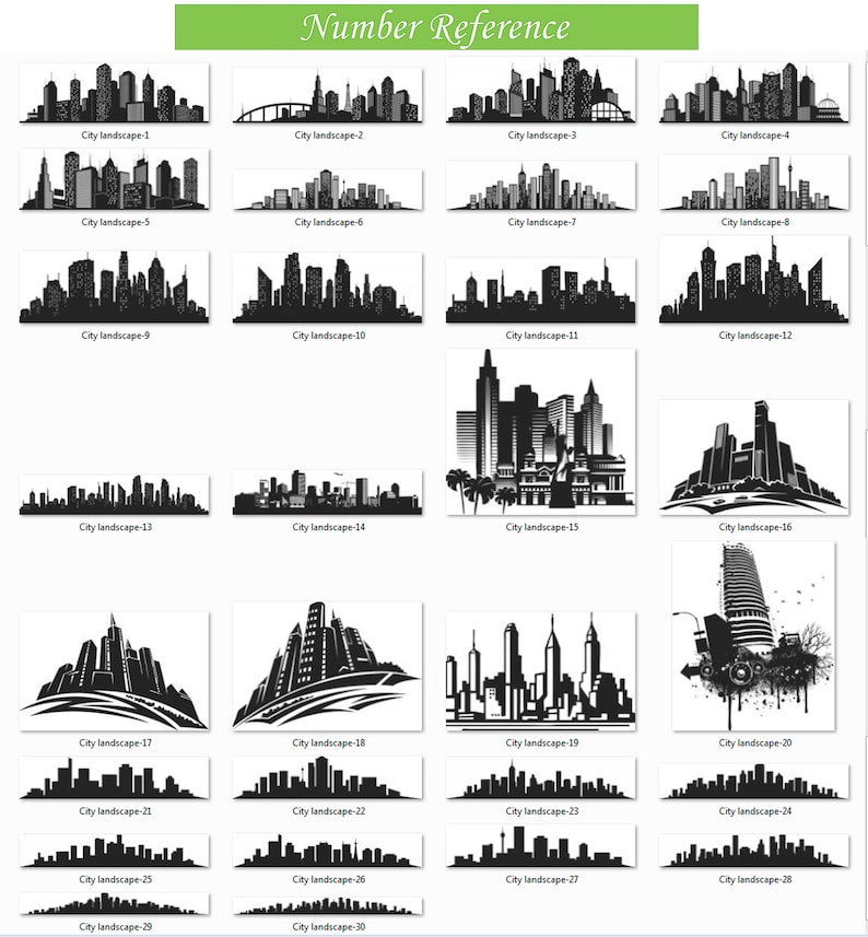 Cityscape Procreate Stamp Brushes, Skyscraper Procreate Stamps, City ...