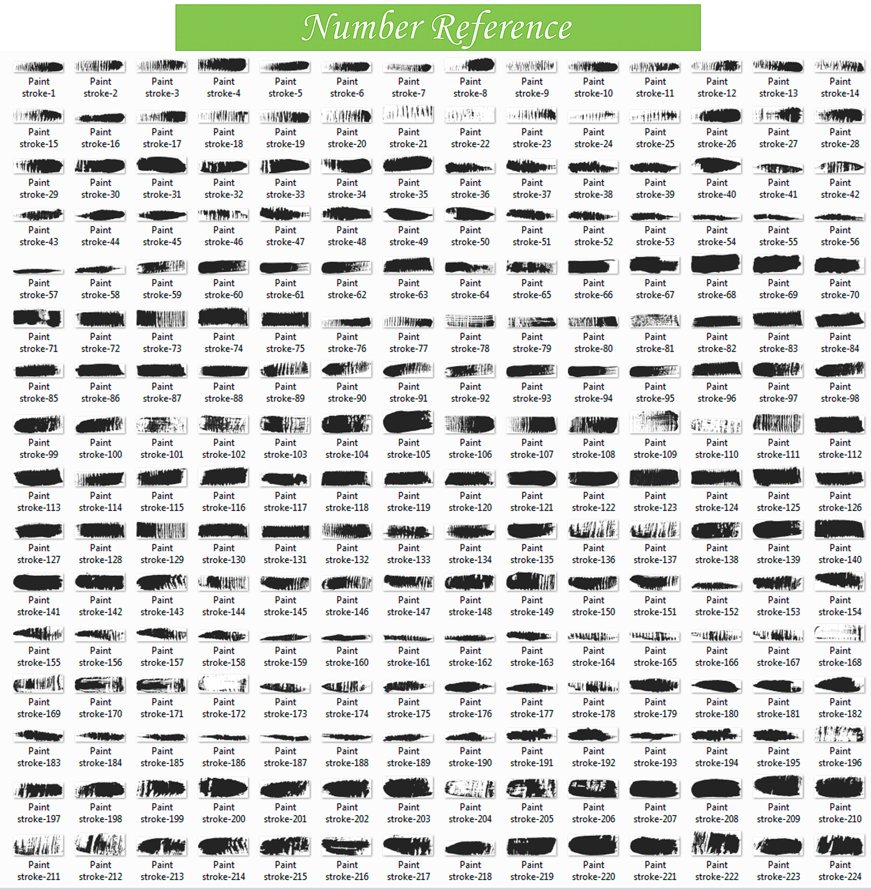 Paint Brush Strokes Brushes for Photoshop and Illustrator - Etsy