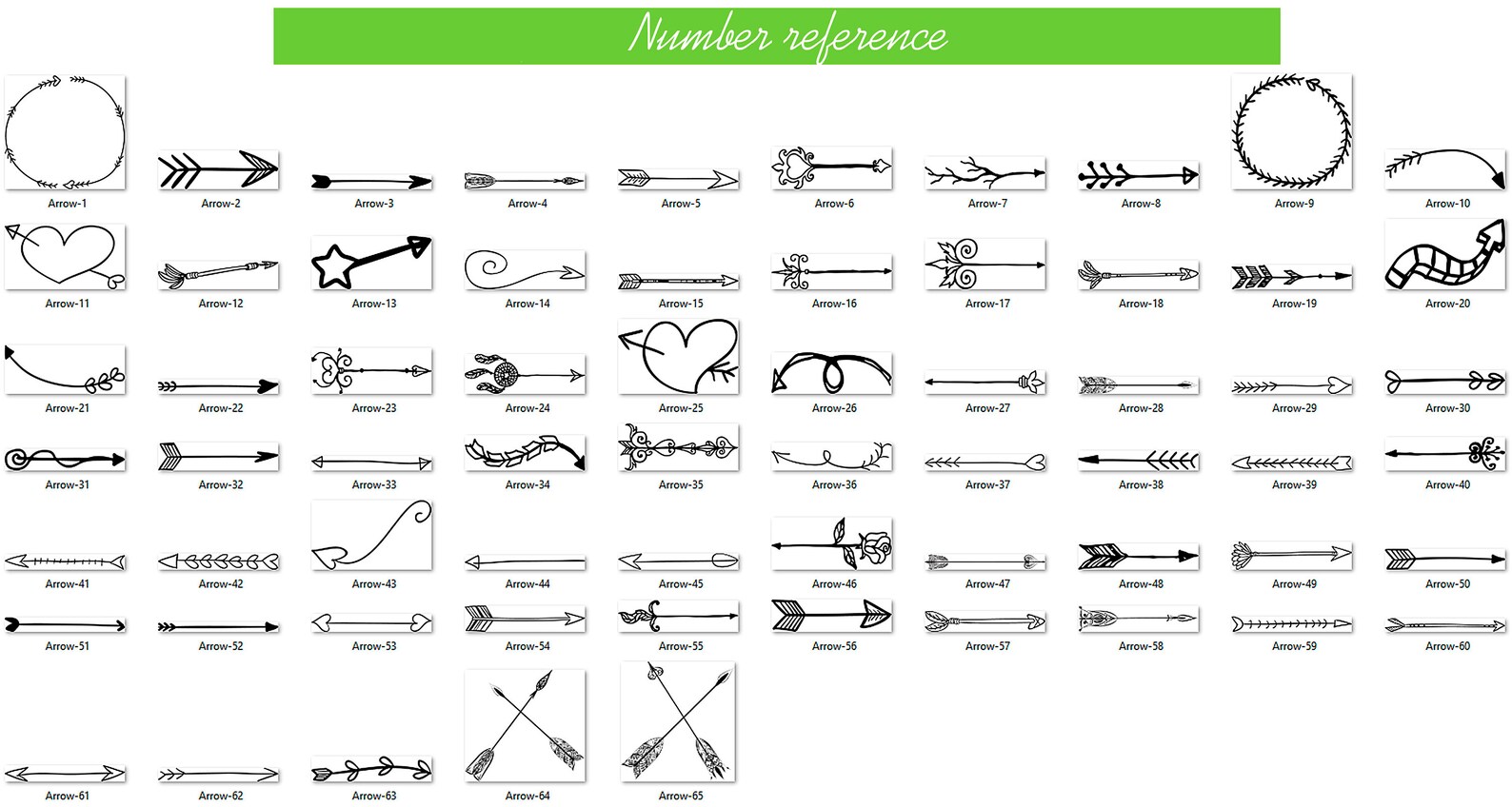 Arrows Clipart Digital Arrow Clipart - Etsy
