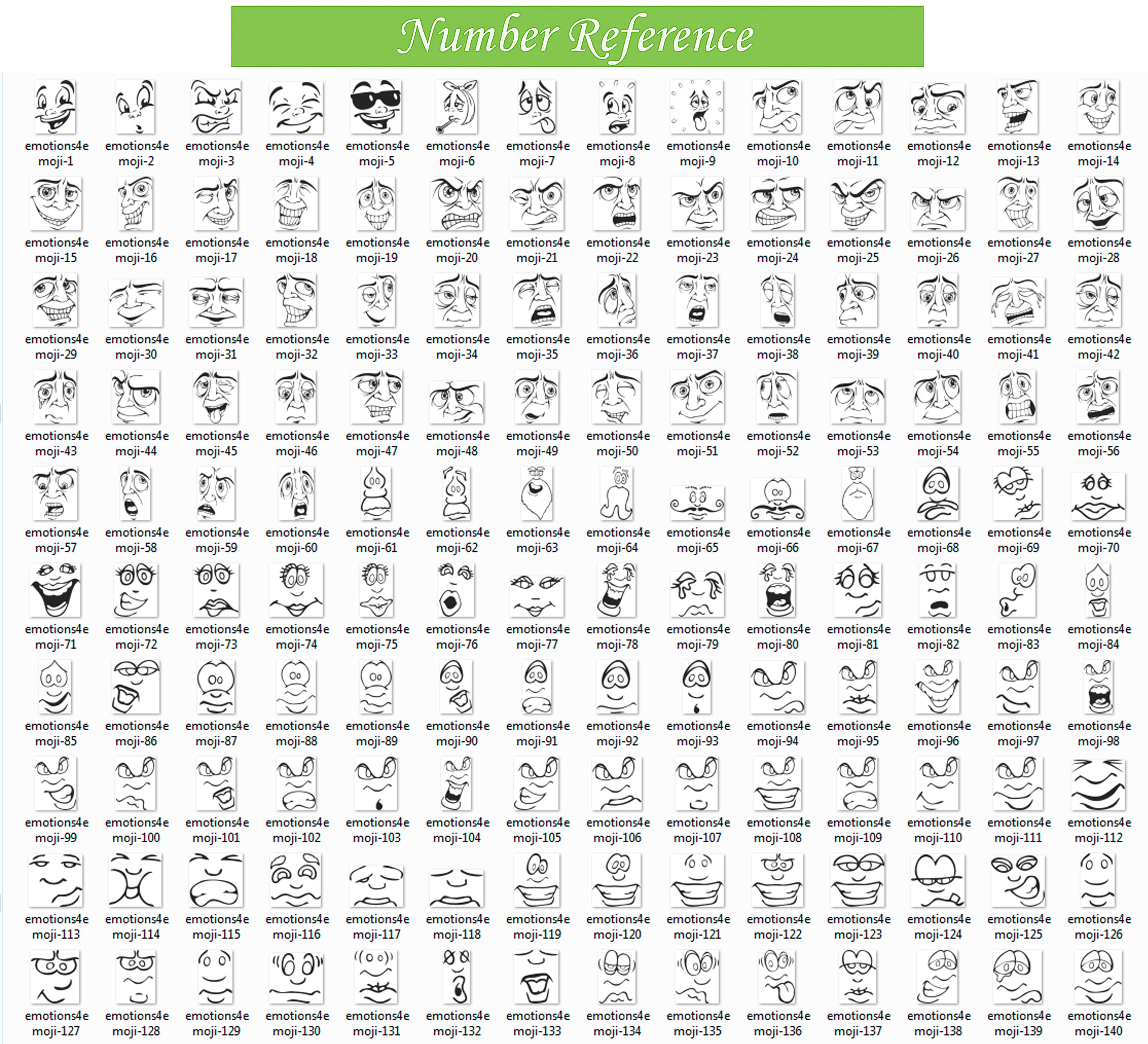 Emotion Face Bundle Brushes for Photoshop and Illustrator - Etsy