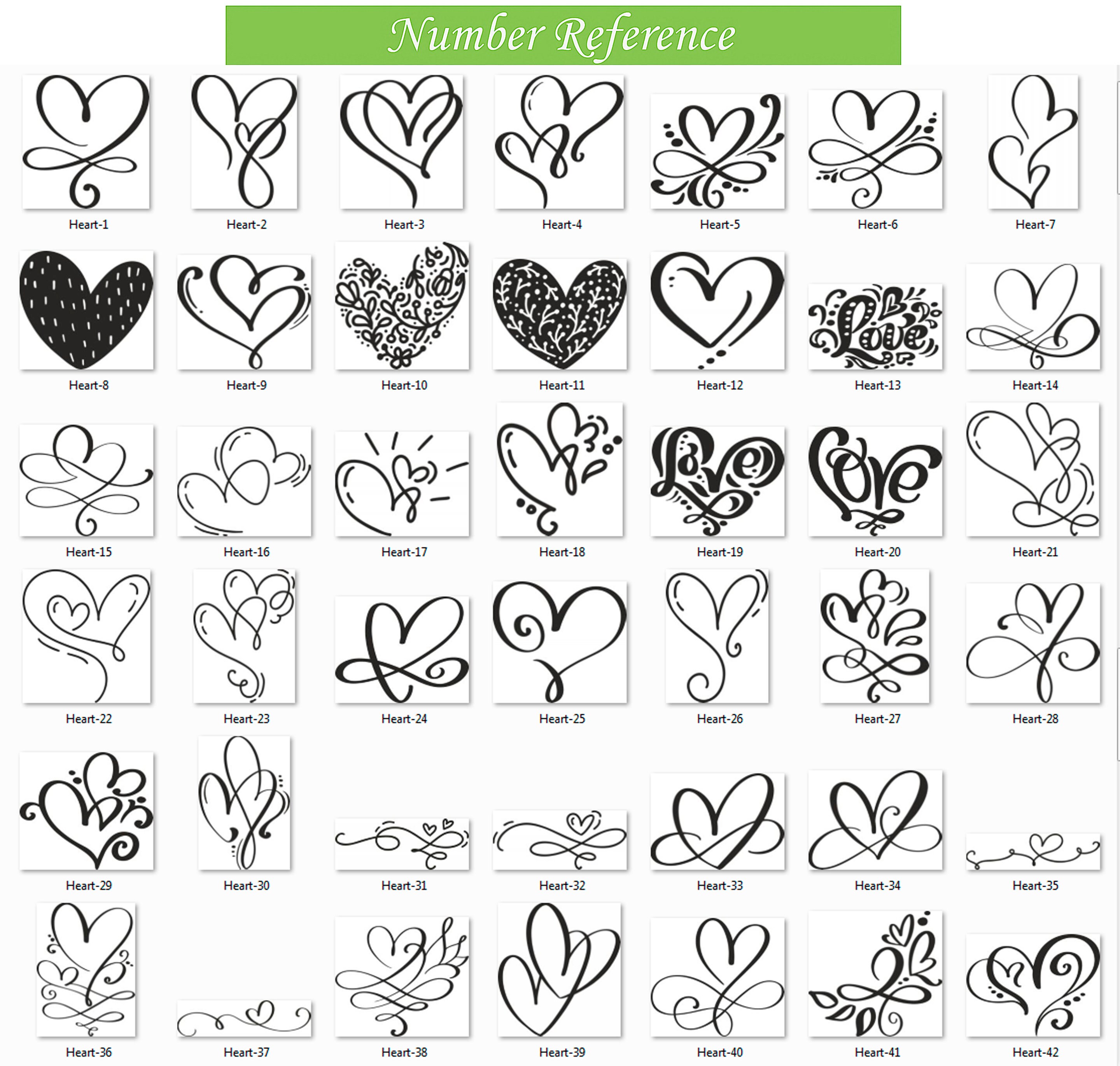Heart Procreate Stamp Brushes, Love Procreate Stamps, Valentine's Day ...