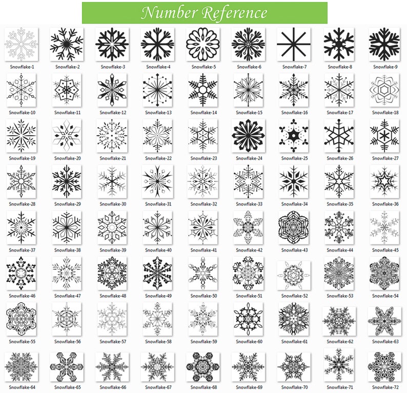 Snowflake Brushes for Photoshop Usable in Procreate 5 and | Etsy