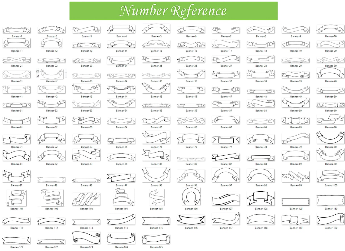 Outline Banners, Ribbons, Label, Scroll Clip Art Clipart Design Svg ...